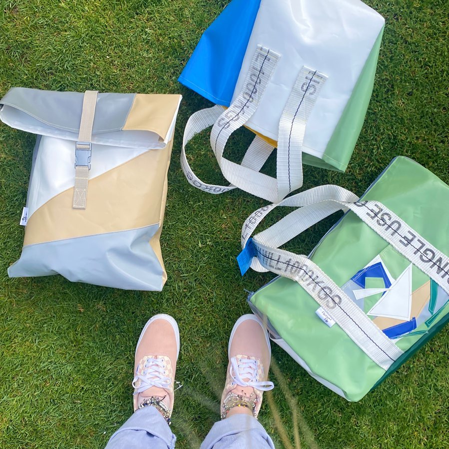 Sustainable bags and accessories upcycled by Flotsam Flo