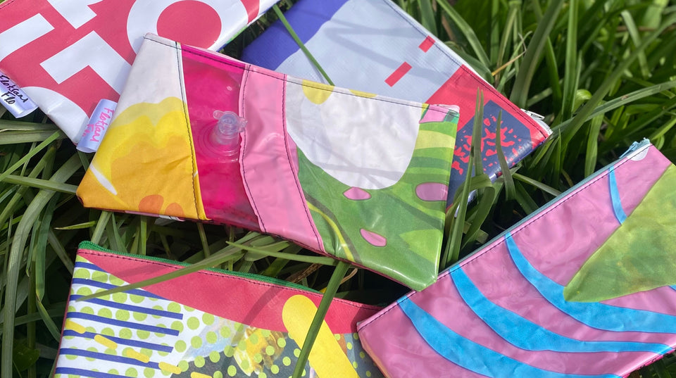 Sustainable bags and accessories upcycled by Flotsam Flo