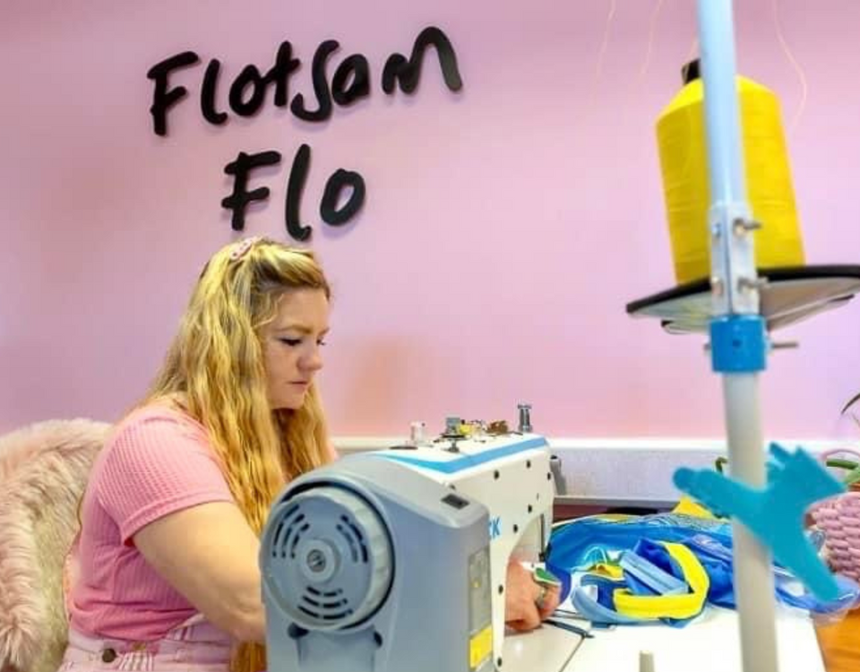 Sustainable bags and accessories upcycled by Award Winning Flotsam Flo